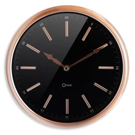 Horloge murale ORIUM Ø29cm Cadran noir Mouvement quartz