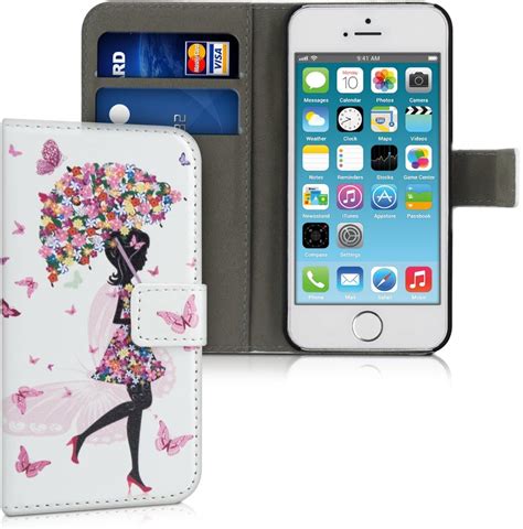 kwmobile Apple iPhone SE 5 5S Hülle Kunstleder Wallet Case für