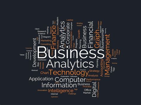 Premium Vector Word Cloud Background Concept For Business Analytics