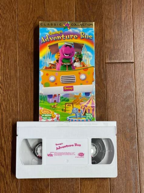 BARNEY BARNEYS Adventure Bus VHS 1997 Classic Collection Never Seen