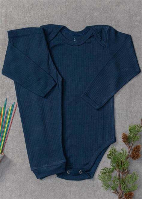 Conjunto Body Pagão Infantil 2 e 3 anos Longo Marinho Ropek Moda Bebê