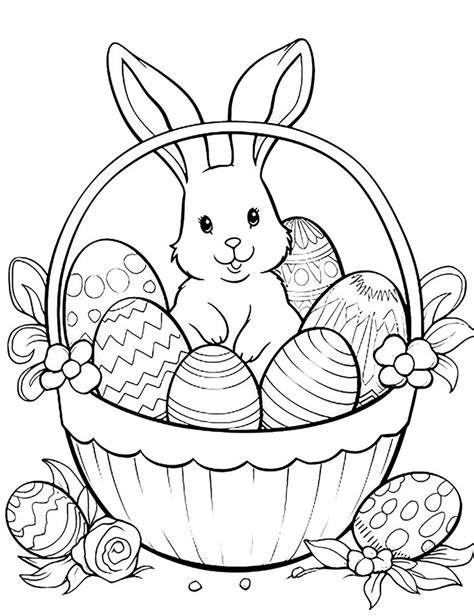 35 Easter Coloring Pages Free Printable Sheets Easter Drawings
