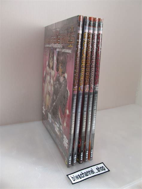 Shirow Masamune Art Book GREASEBERRIES Vol 1 2 3 4 ROUGH 5 Book Set