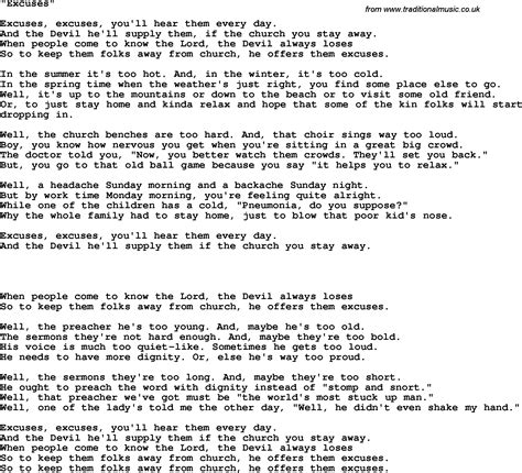 Free Printable Song Lyrics