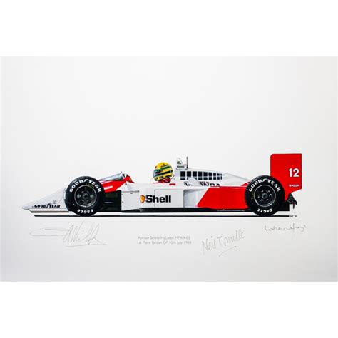 Ayrton Senna McLaren MP4 4 1988 Signed By Steve Nichols Matthew