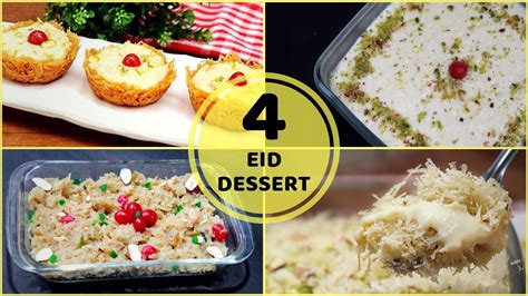 4 Eid Special Dessert recipe ईद म बनय 4 तरह क मठ Eid 2020