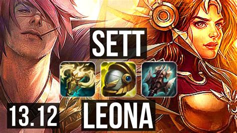 SETT Ashe Vs LEONA Ezreal SUP 4 1 12 300 Games KR Master