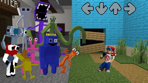 Rainbow Friends 2 0 Roblox VS Minecraft Full Game Play Teal White