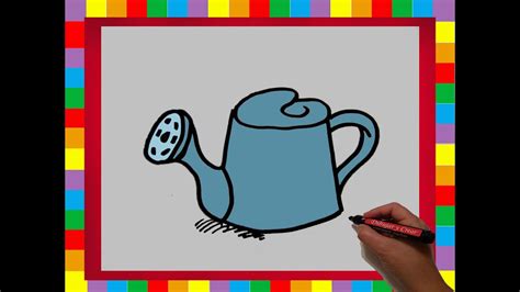 Como Dibujar Una Regadera How To Draw A Watering YouTube