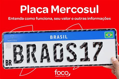Placa Mercosul entenda como funciona seu valor e outras informações