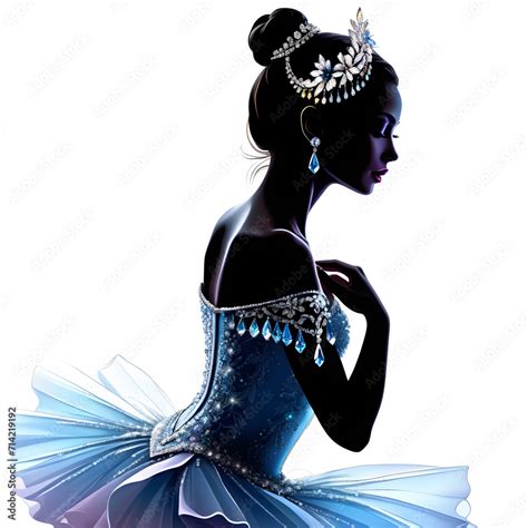 The Illustration Of A Ballerina In Silhouette Is Truly A Masterpiece