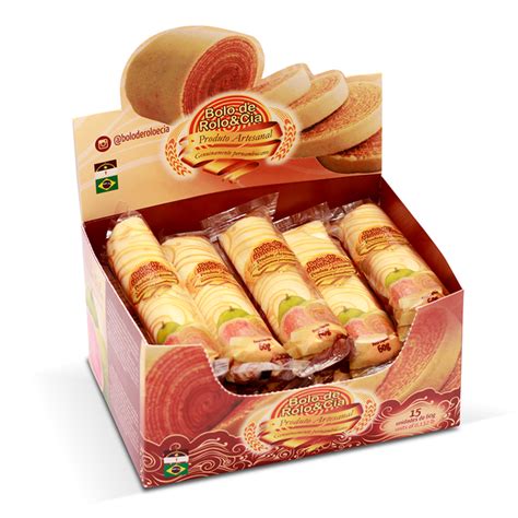 Caixa Mini Bolo De Rolo G Und Bolo De Rolo Cia