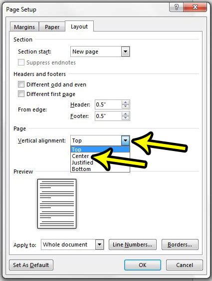 How To Vertically Center Text In Word 2013 Live2Tech