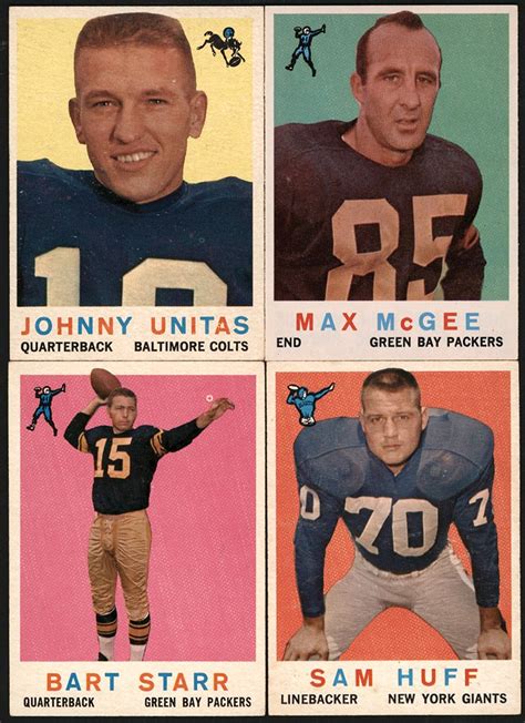 1959 Topps Football Near Complete Set 173 176