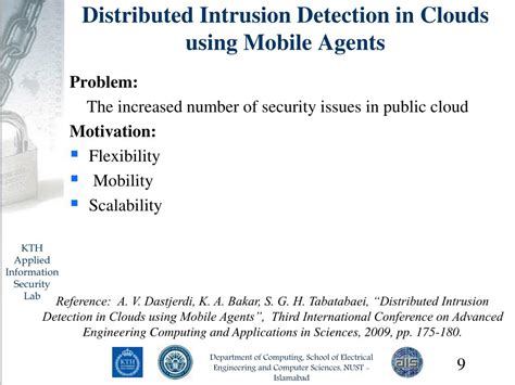 ppt distributed intrusion detection system using mobile agents in cloud computing environment