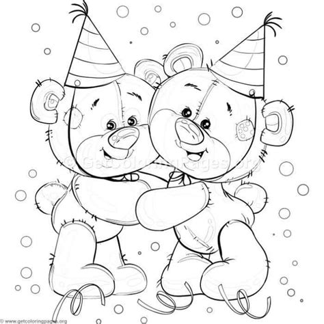 Pin by Piroska Szűcs on Cuki rajzok Bear coloring pages Birthday