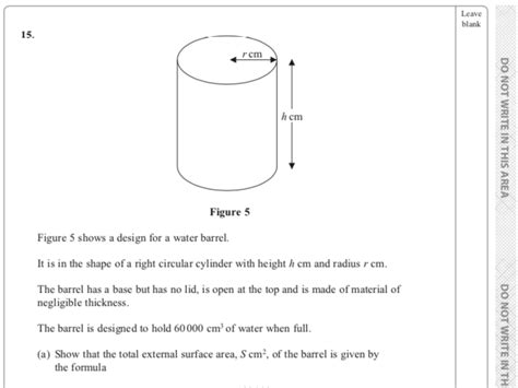 differentiation optimisation edexcel a level maths exam questions teaching resources