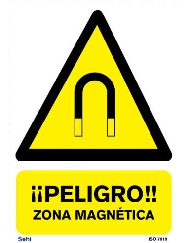Señalización de advertencia PELIGRO ZONA MAGNÉTICA