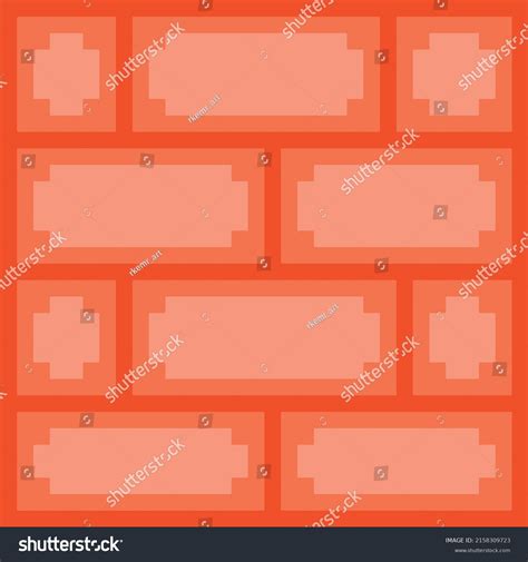 Vector Pixel Art Brick Wall Pixel Stock Vector Royalty Free