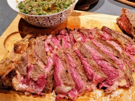 Côte de bœuf à la plancha sauce argentine Chimichurri Recette par