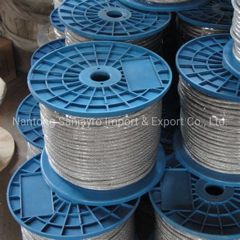 Round Strand Steel Wire Rope 6 7 FC 6 7 Iws Used In Inclined Shaft