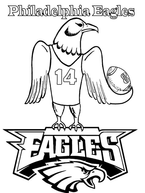 Nfl Philadelphia Eagles Player Coloring Page Free Printable Coloring