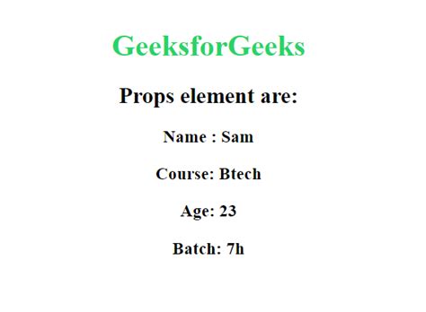 vue js props declaration geeksforgeeks