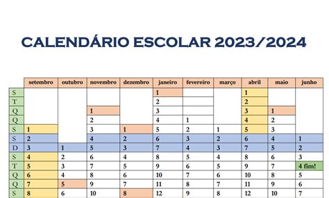 Calend Rio Escolar Adaptado Para O Ano Sobre Educa O