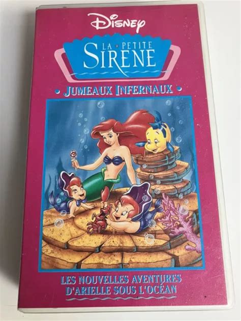 VHS CASSETTE VIDEO LA Petite Sirene Jumeaux Infernaux Walt Disney