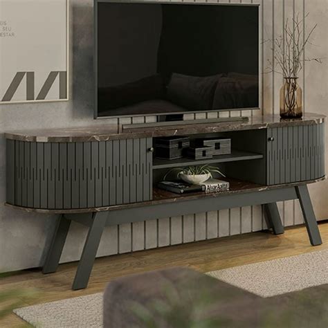 Rack para TV Até 75 Polegadas Valencia 2 Portas Jade Oliva Madetec