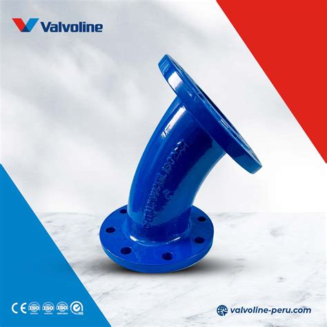 Codo 45 Hierro Dúctil Bridado Valvoline Perú