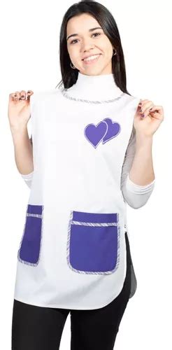 Delantal Arciel Guardapolvo Ponchito Maestra Heart Presente Mercadolibre