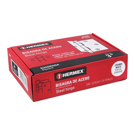 Bc R Truper Bisagra Cuadrada Satinado Cabeza Redonda