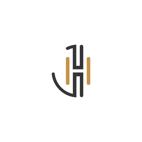 Hj Jh H And J Abstract Initial Monogram Letter Alphabet Logo Design