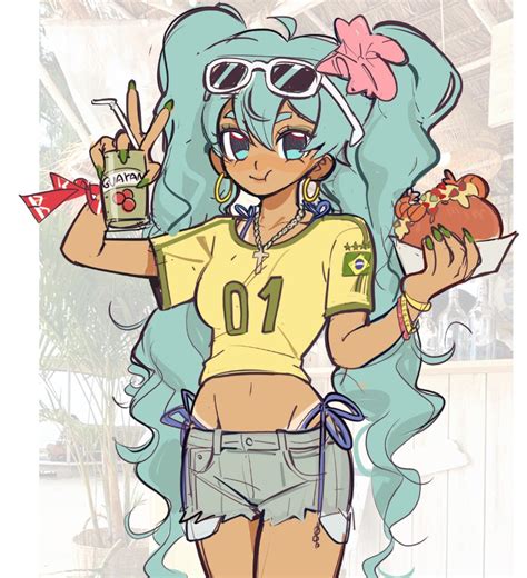 Brazilian Hatsune Miku Minecraft Skin
