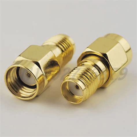 RF Electrical SMA Adapter RP SMA Plug Female Pin To SMA Jack Straight