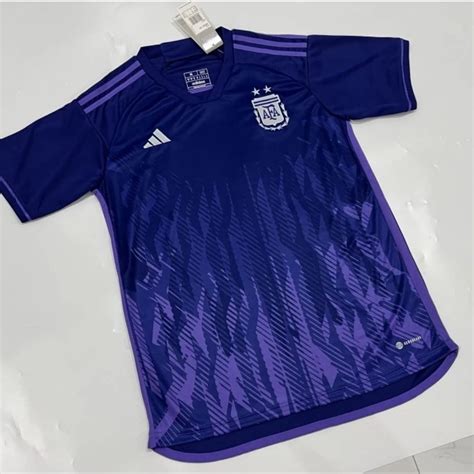 Jual Jersey Argentina Away Piala Dunia World Cup QATAR 2022 Kaos Bola