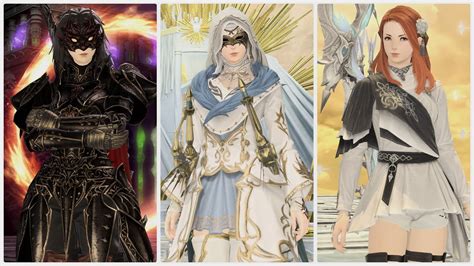Be Stylish Ffxiv Glamour Showcase Ninja Dark Knight Bard Youtube