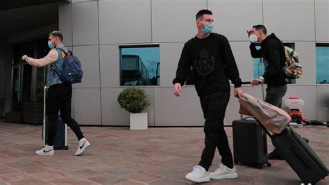 Argentina Lionel Messi llegó a la concentración de su selección