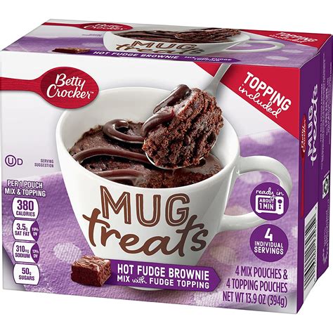 Betty Crocker Single Cup Hot Fudge Brownie Baking Mix With Topping
