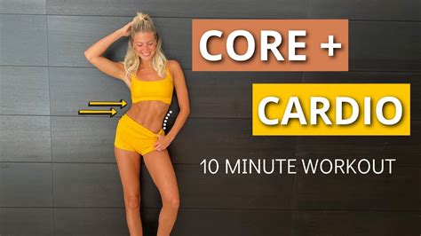 10 MIN CORE CARDIO WORKOUT Sweat And Burn Calories No Equipment