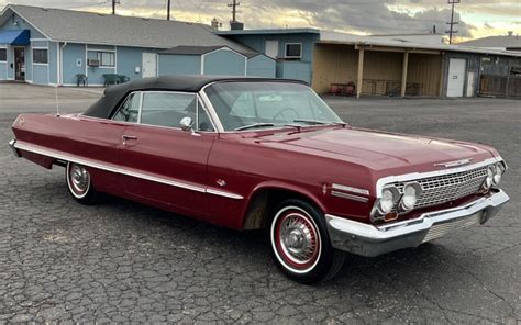 Droptop Driver 1963 Chevrolet Impala Convertible Barn Finds