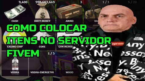 Tutorial Fivem Como Adicionar Itens No Fivem Base Vrp Vrpex Youtube