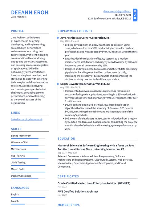 top 16 java architect resume objective examples resumecat