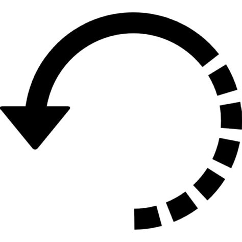 Flecha círculo con media línea quebrada Descargar Iconos gratis