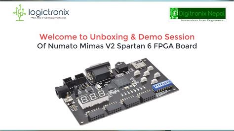 49 fpga board numato mimas v2 spartan 6 fpga board unboxing and demo youtube