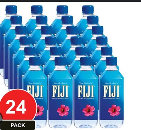 Fiji Natural Artesian Bottled Water Ml Fl Ounce Pack Of