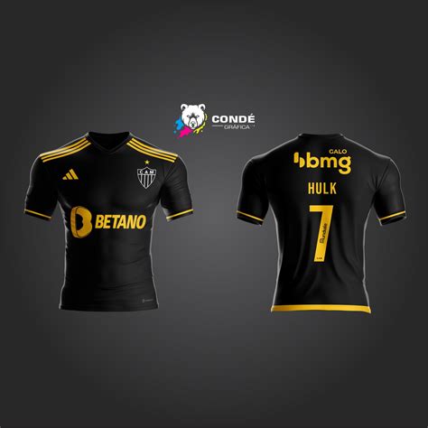 Arte Vetor Camisa Atlético Mineiro 2023 24 Elo7