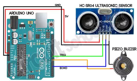 Car Parking Sensor With Arduino With Distance Sound Effects Circuit
