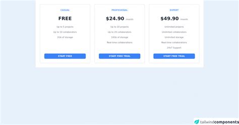 Free Tailwind Css Pricing Sections To Use Now By Khatabwedaa